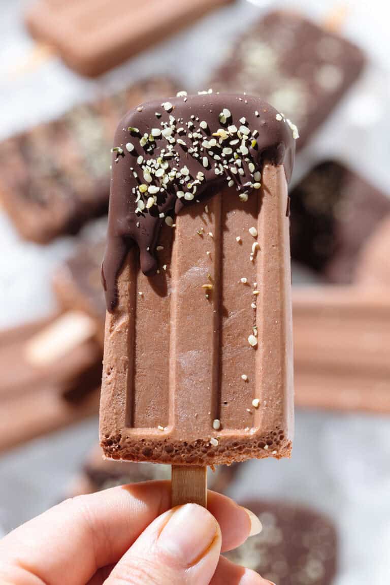 Double Chocolate Popsicles - The Healthful Ideas
