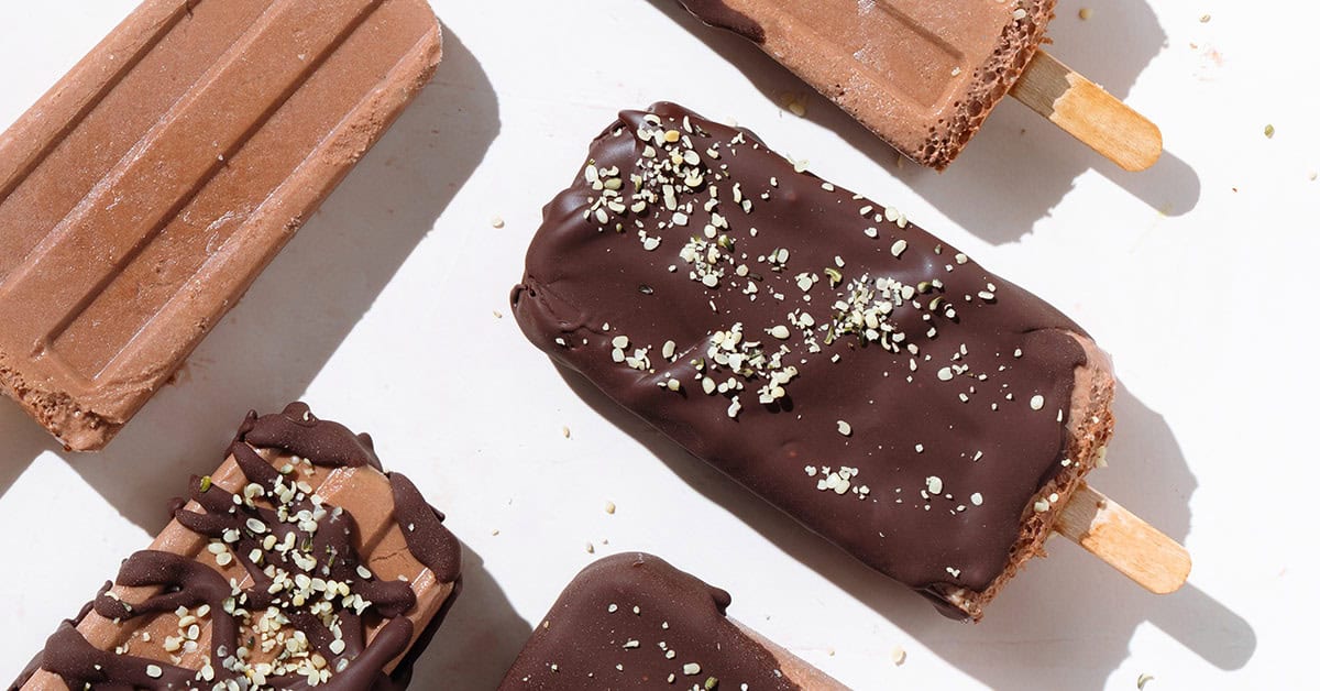 Double Chocolate Popsicles - The Healthful Ideas
