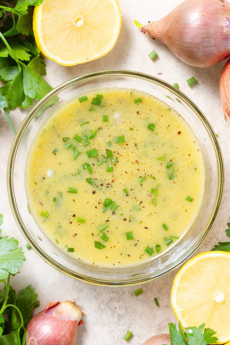 Lemon Shallot Vinaigrette - The Healthful Ideas