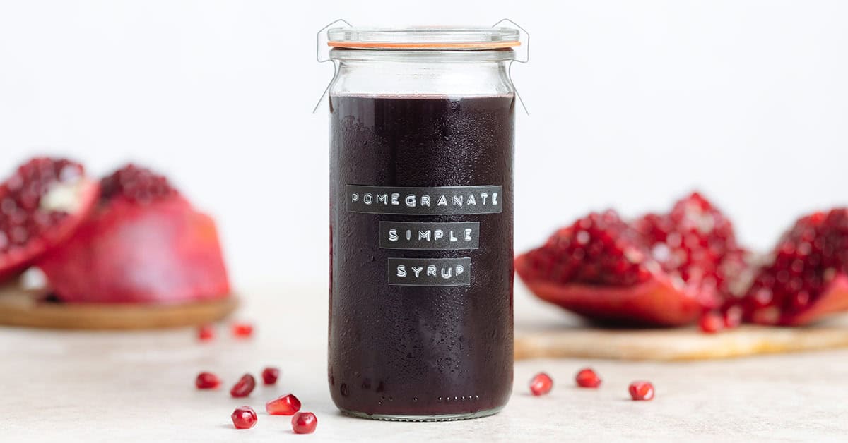 Pomegranate Simple Syrup - The Healthful Ideas