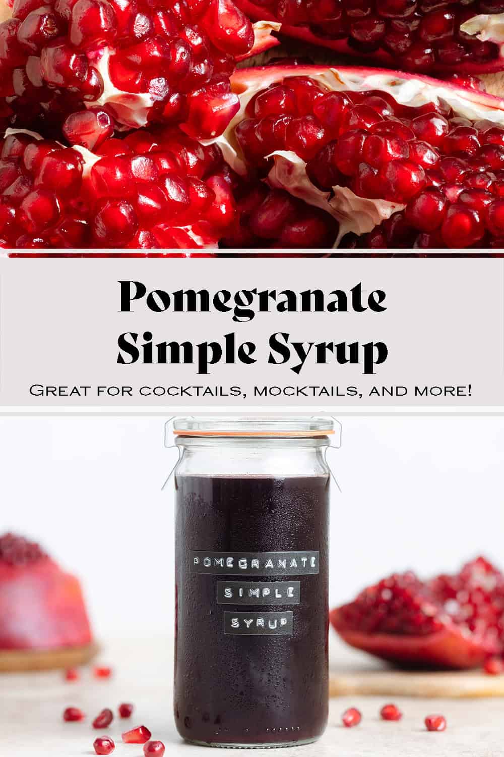 Pomegranate Simple Syrup - The Healthful Ideas