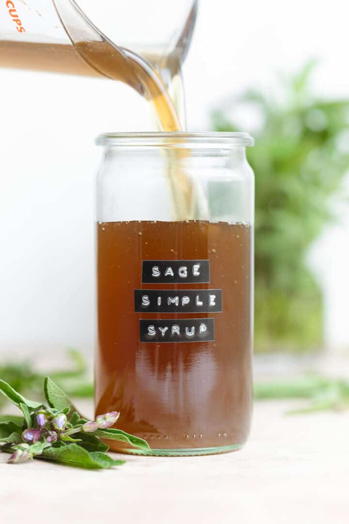 Sage Simple Syrup - The Healthful Ideas
