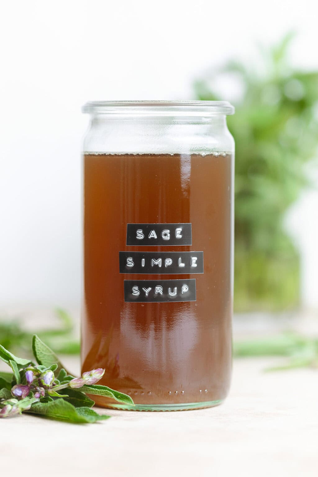 Sage Simple Syrup - The Healthful Ideas