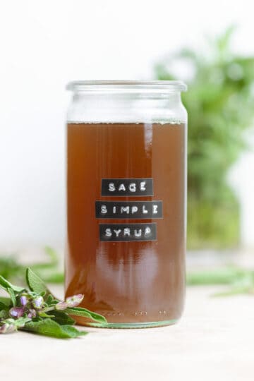 Sage Simple Syrup - The Healthful Ideas