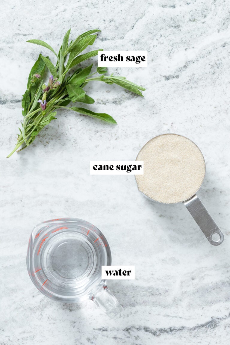 Sage Simple Syrup - The Healthful Ideas