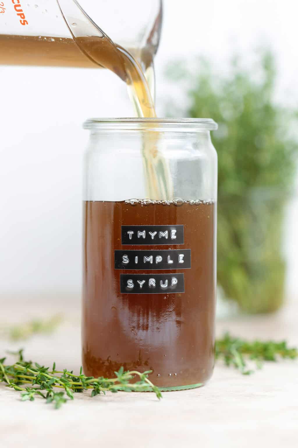 Thyme Simple Syrup - The Healthful Ideas
