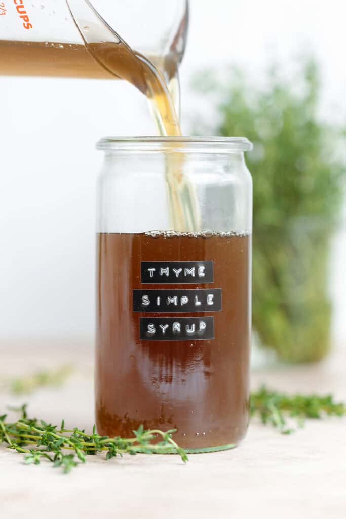 Thyme Simple Syrup - The Healthful Ideas