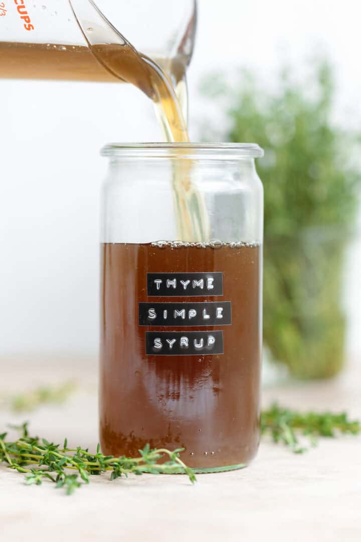 Thyme Simple Syrup - The Healthful Ideas