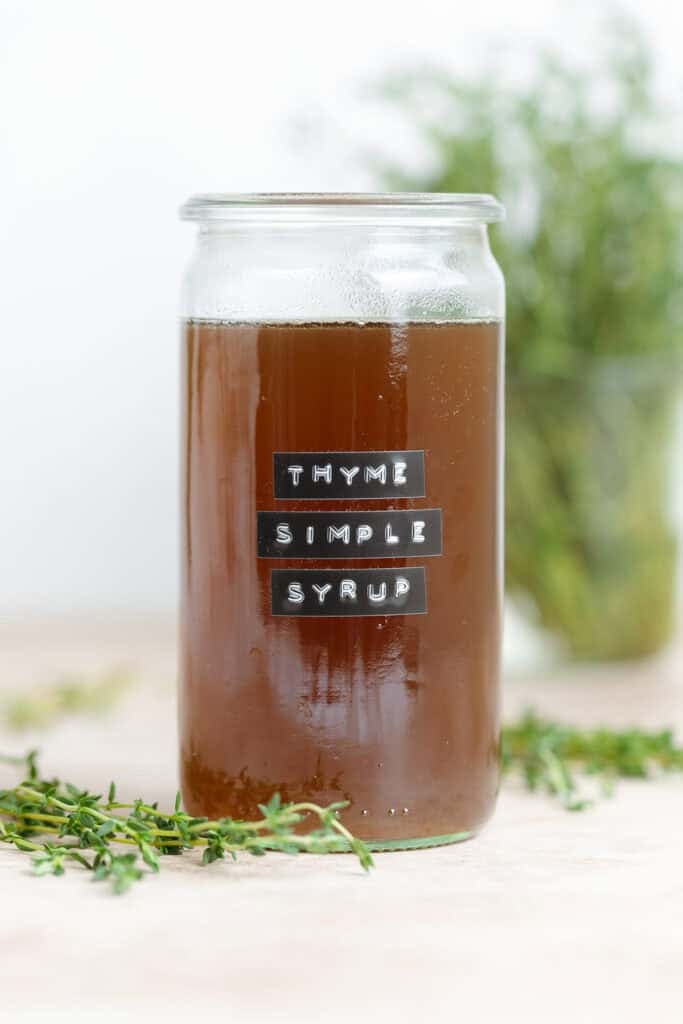 Thyme Simple Syrup - The Healthful Ideas