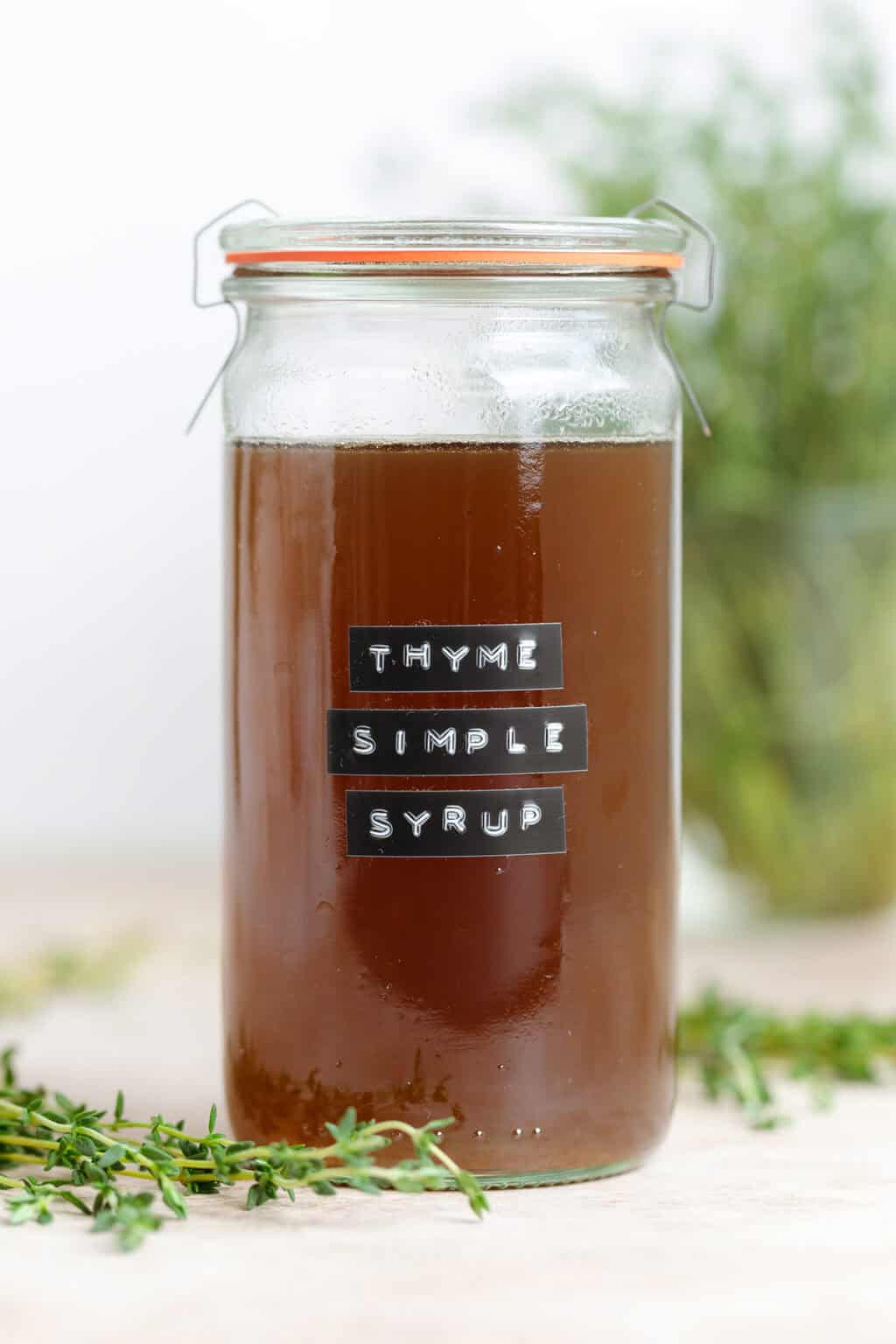 Thyme Simple Syrup - The Healthful Ideas