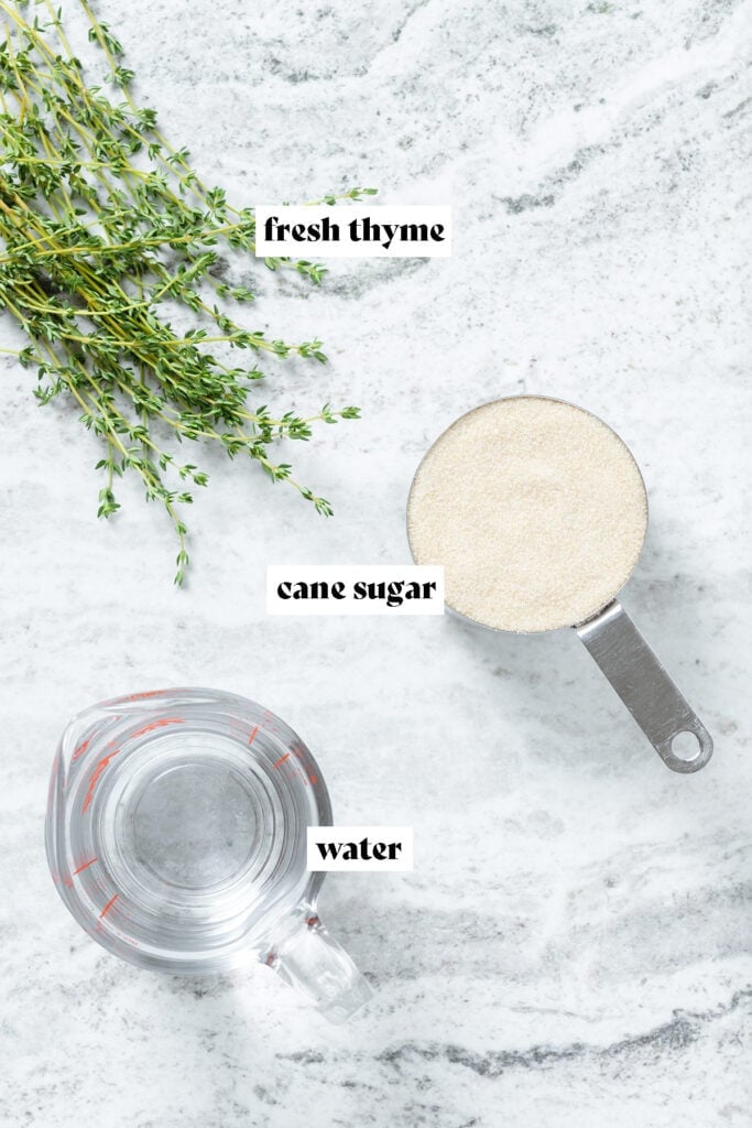 Thyme Simple Syrup - The Healthful Ideas