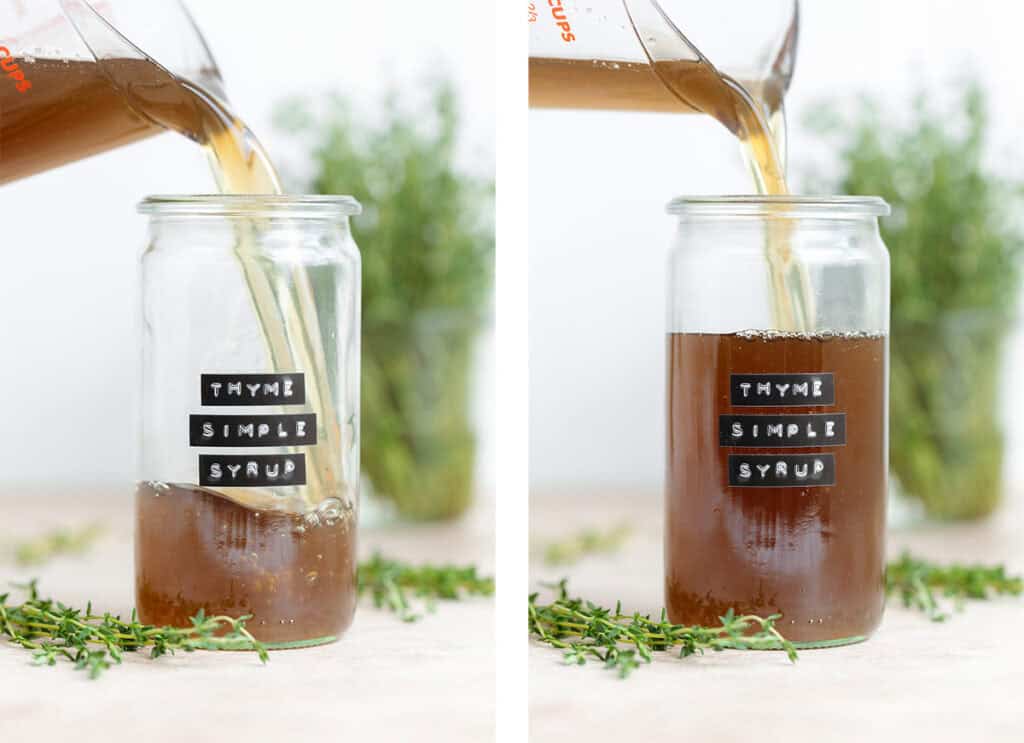Thyme Simple Syrup - The Healthful Ideas