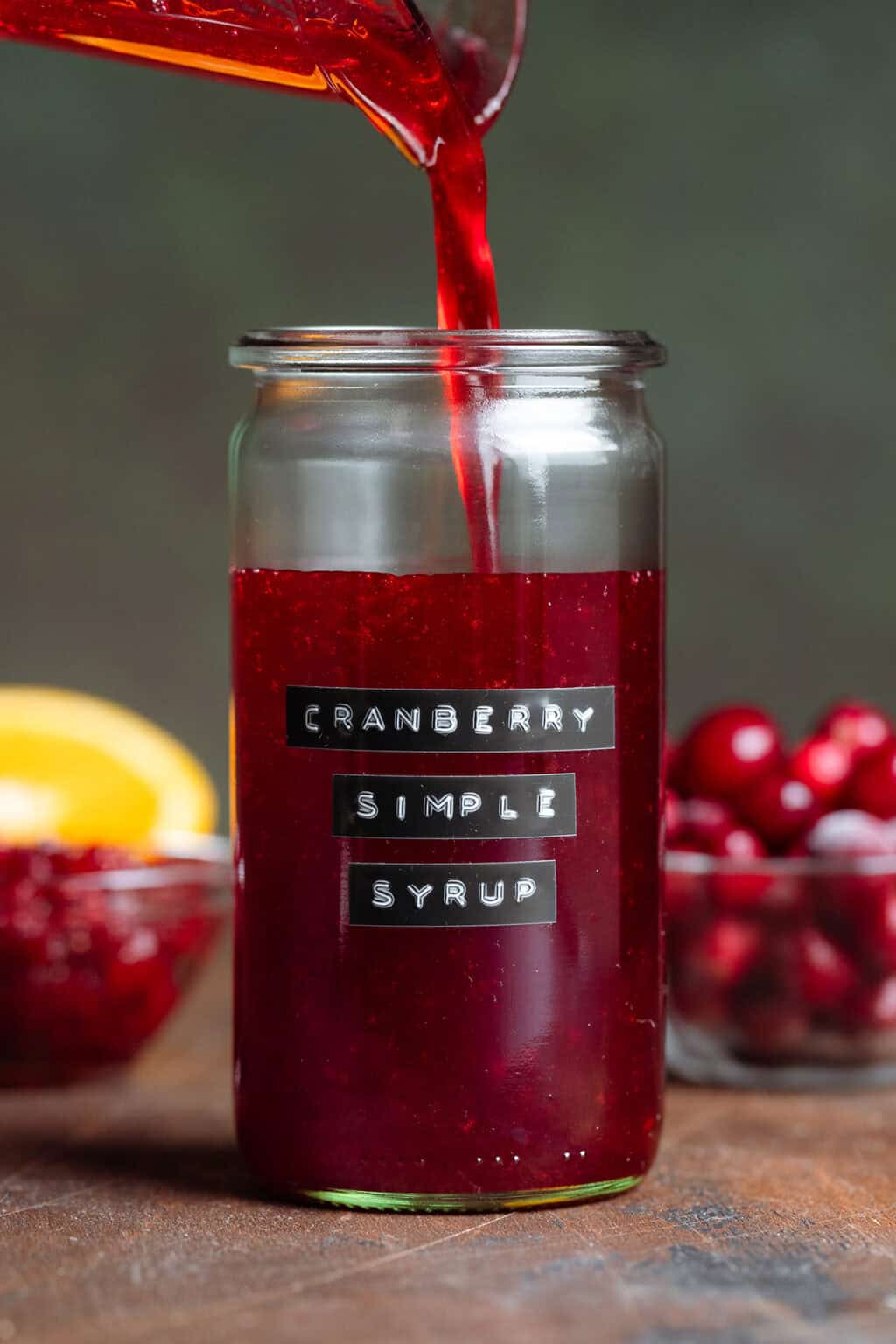 Cranberry Simple Syrup - The Healthful Ideas