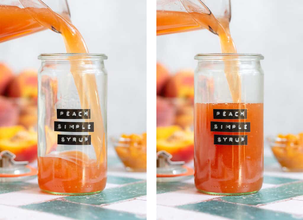 Peach Simple Syrup - The Healthful Ideas
