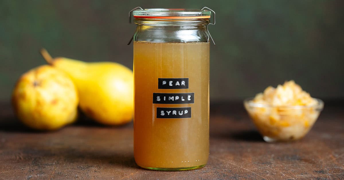 Pear Simple Syrup - The Healthful Ideas