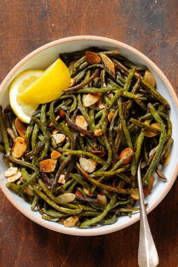 Roasted Frozen Green Beans - The Healthful Ideas