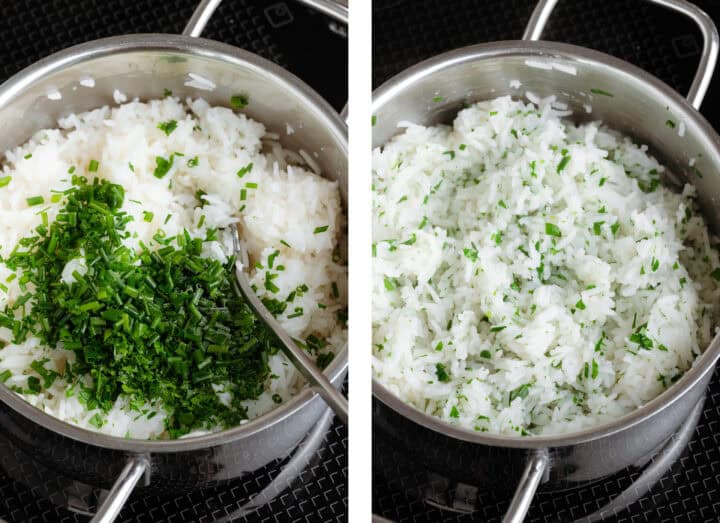 Herb and Garlic Rice - The Healthful Ideas