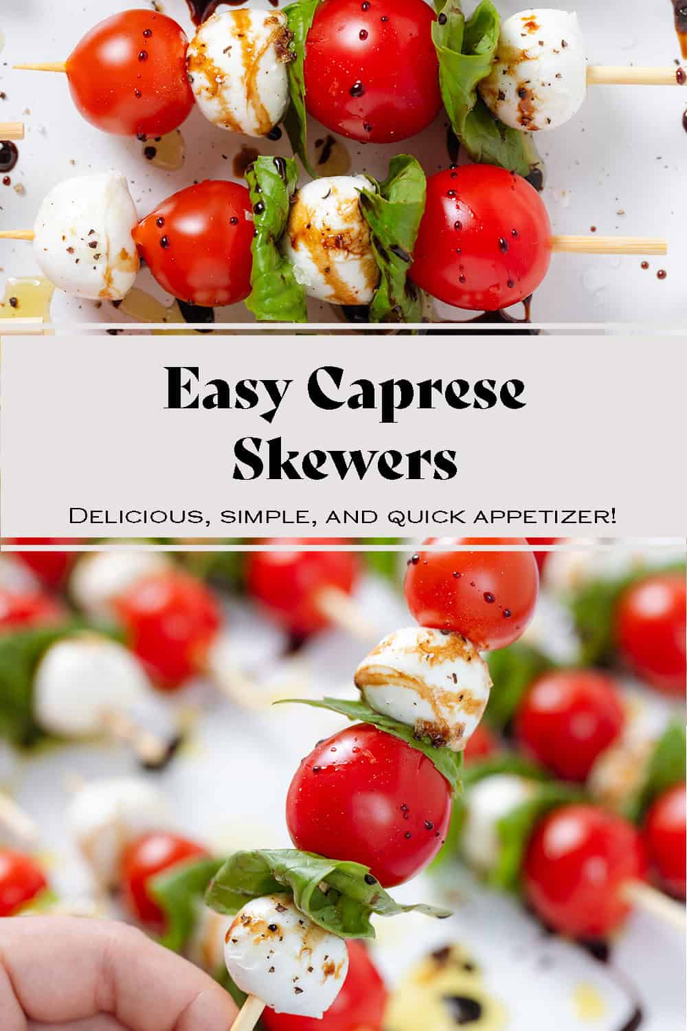 Caprese Skewers - The Healthful Ideas
