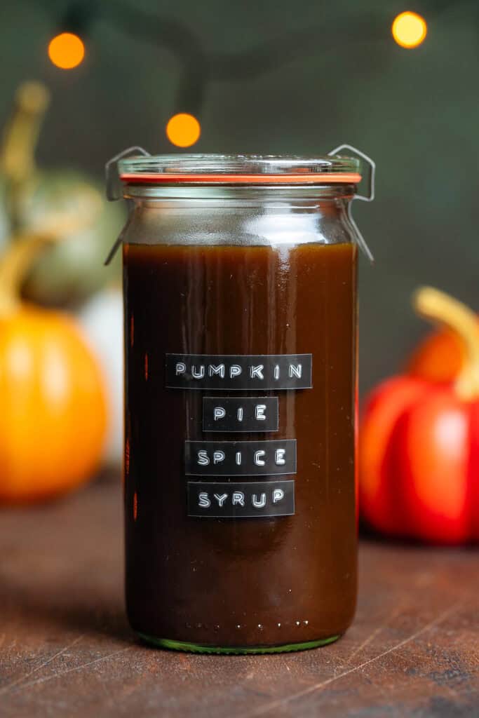 Pumpkin Spice Simple Syrup - The Healthful Ideas