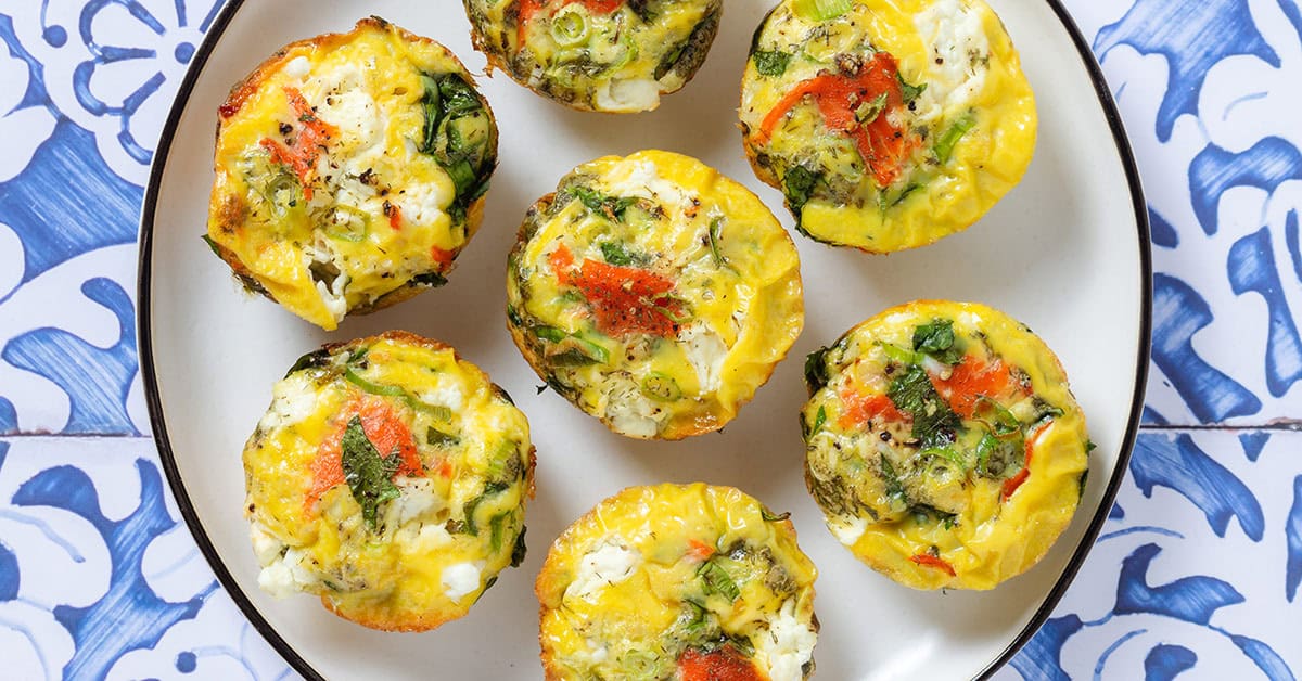 Smoked Salmon Egg Muffins - The Healthful Ideas