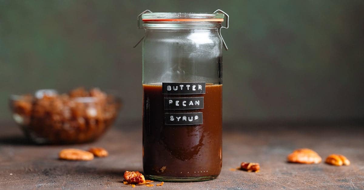 Butter Pecan Syrup - The Healthful Ideas