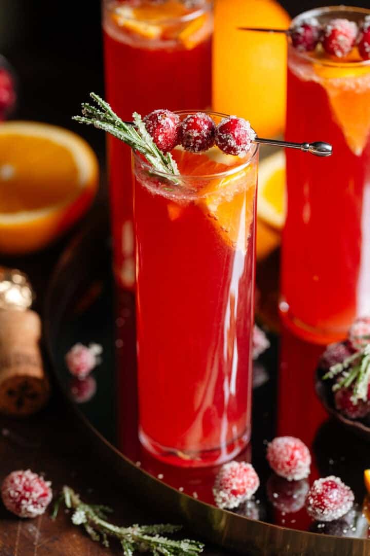 Cranberry Mimosa - The Healthful Ideas