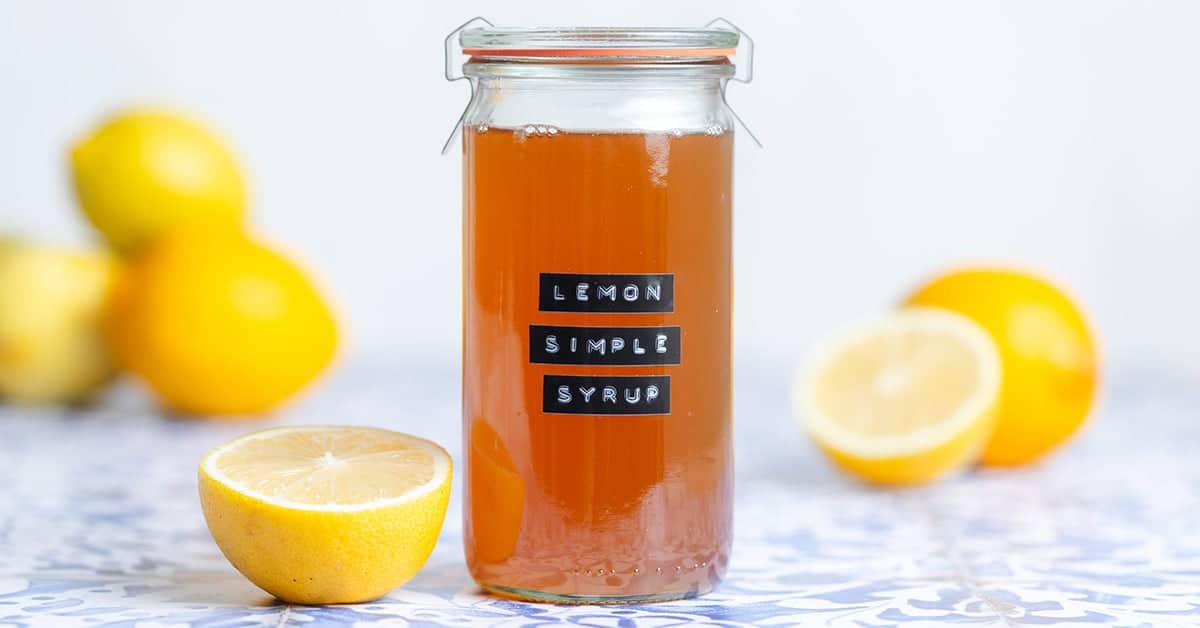 Lemon Simple Syrup - The Healthful Ideas