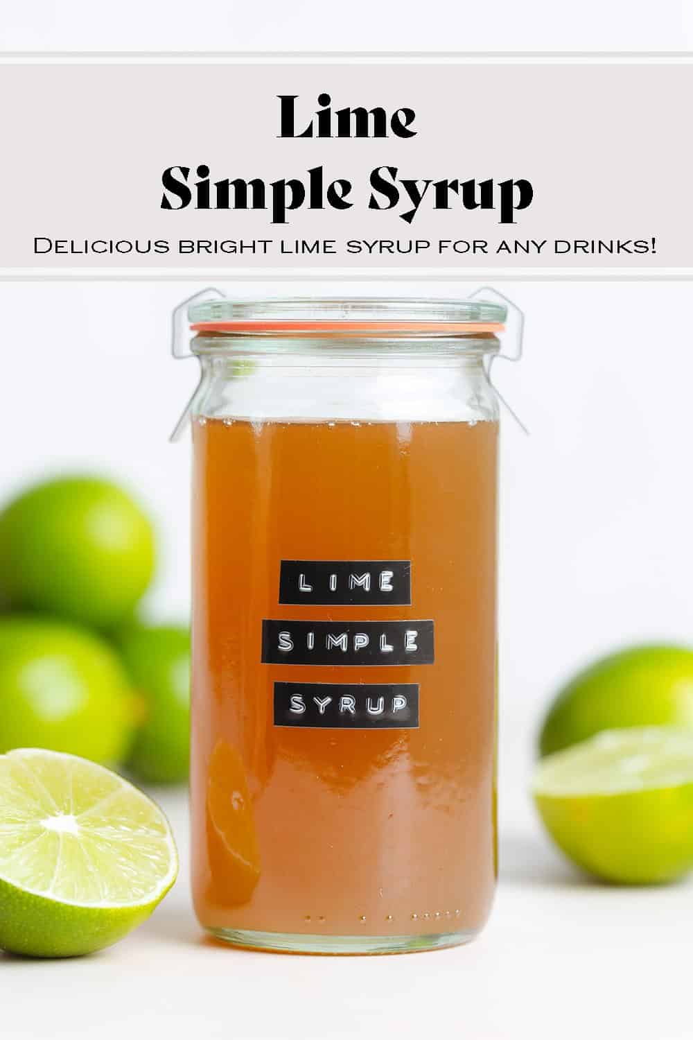 Lime Simple Syrup - The Healthful Ideas