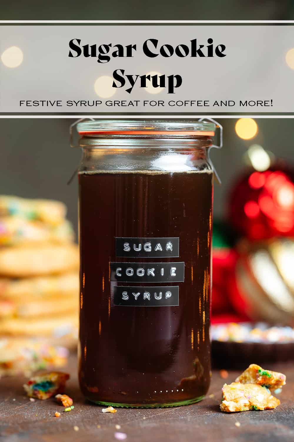 Sugar Cookie Syrup - The Healthful Ideas