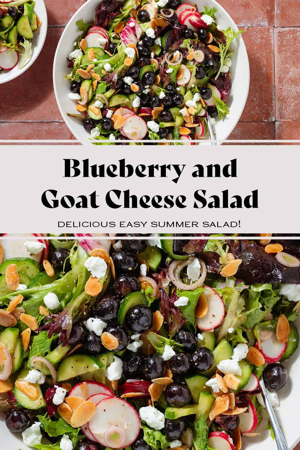 Blueberry Goat Cheese Salad - The Healthful Ideas