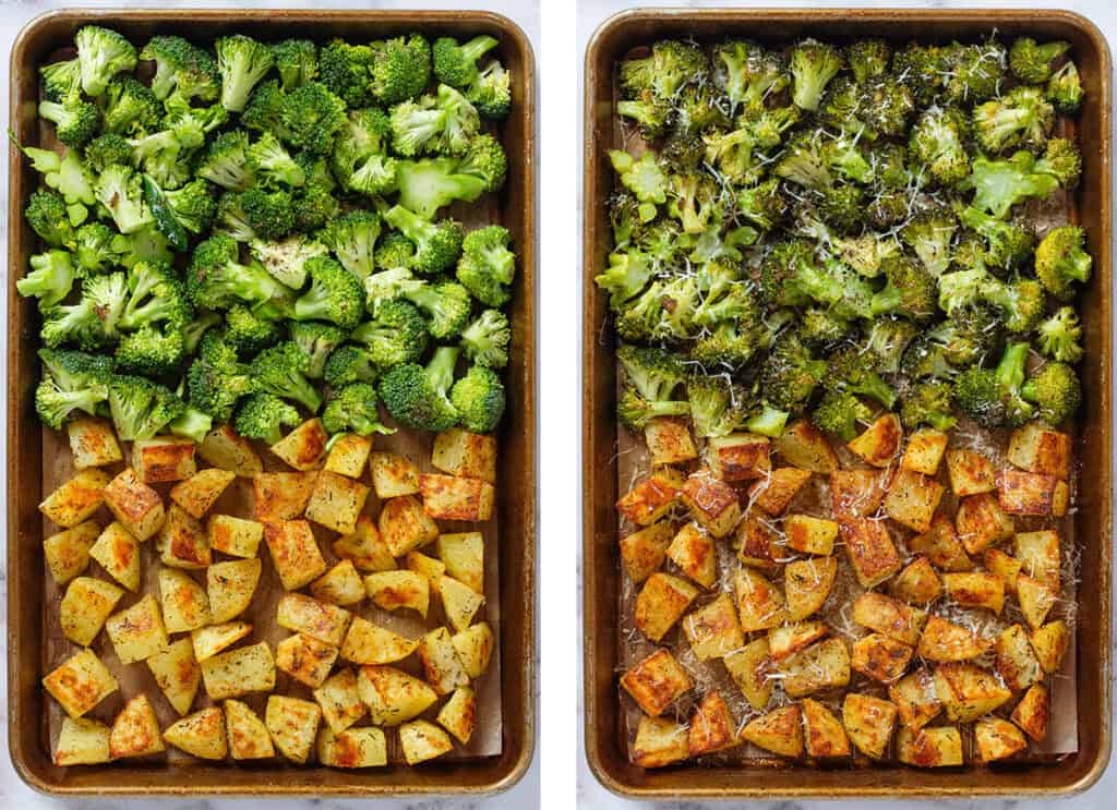 Roasted Potatoes and Broccoli - The Healthful Ideas