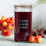 Cherry Simple Syrup - The Healthful Ideas