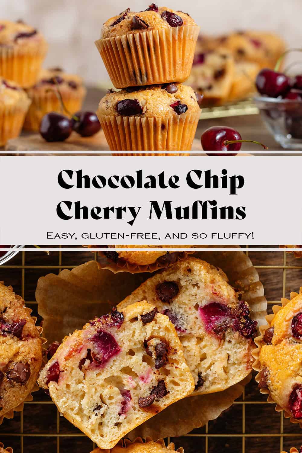 Chocolate Cherry Muffins - The Healthful Ideas