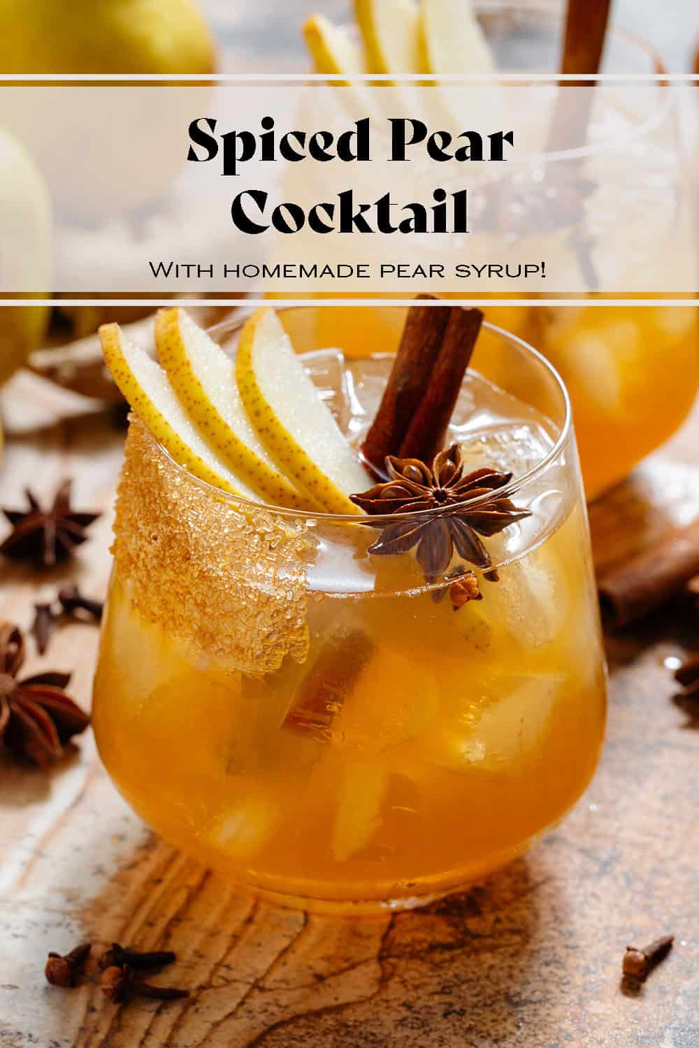 Spiced Pear Cocktail - The Healthful Ideas
