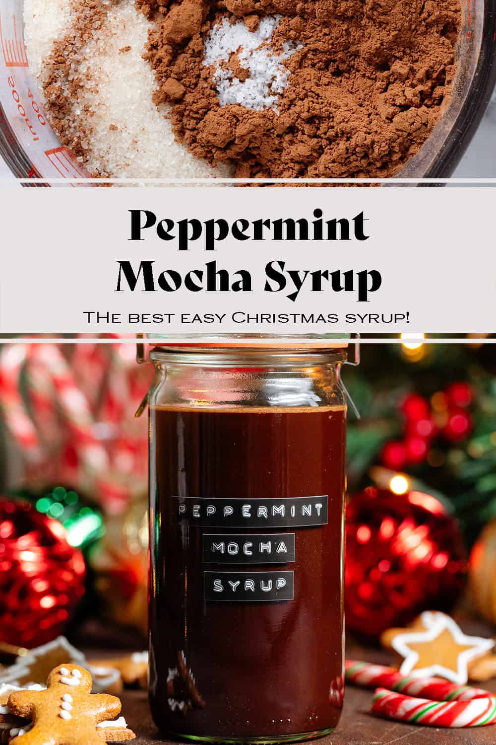 Peppermint Mocha Syrup - The Healthful Ideas