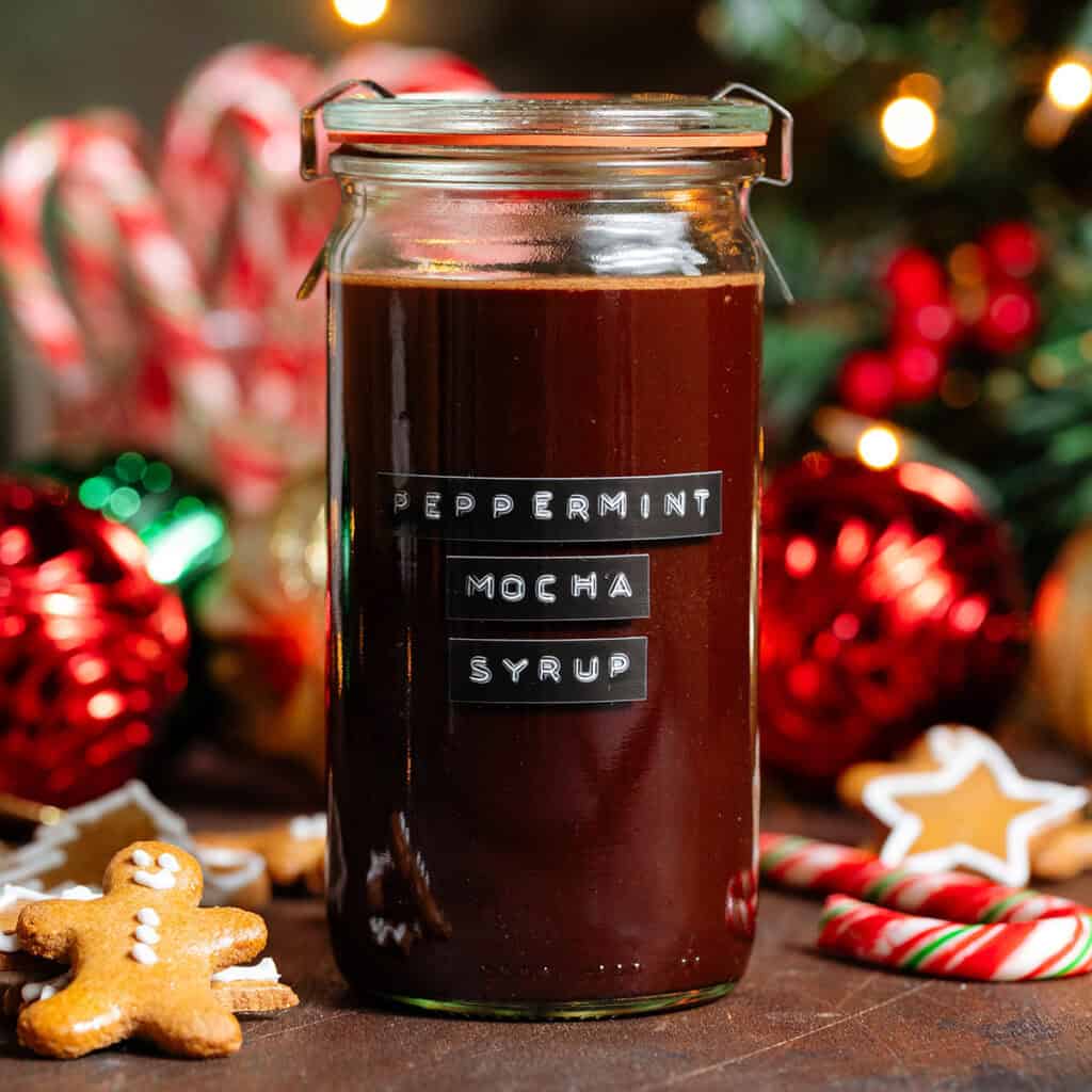 Peppermint Mocha Syrup - The Healthful Ideas