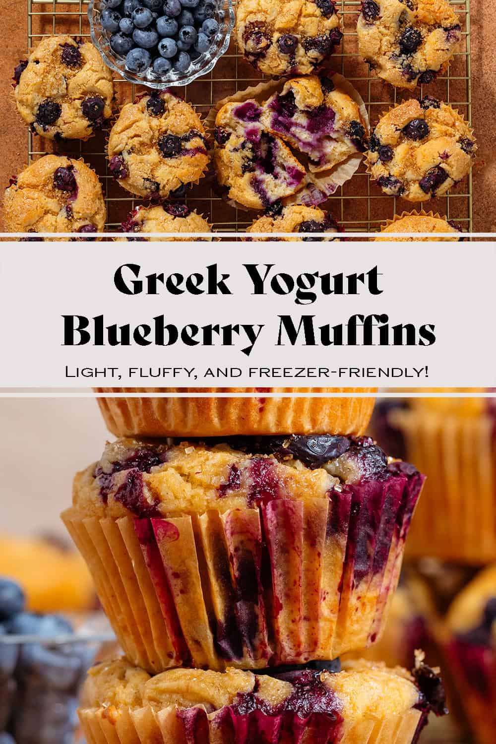 Blueberry Greek Yogurt Muffins - The Healthful Ideas